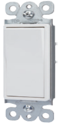 PJ - ELECTRICAL SWITCH DECORA WHITE -DEC-1W-W UL RATED YQDS115-Q-S-W